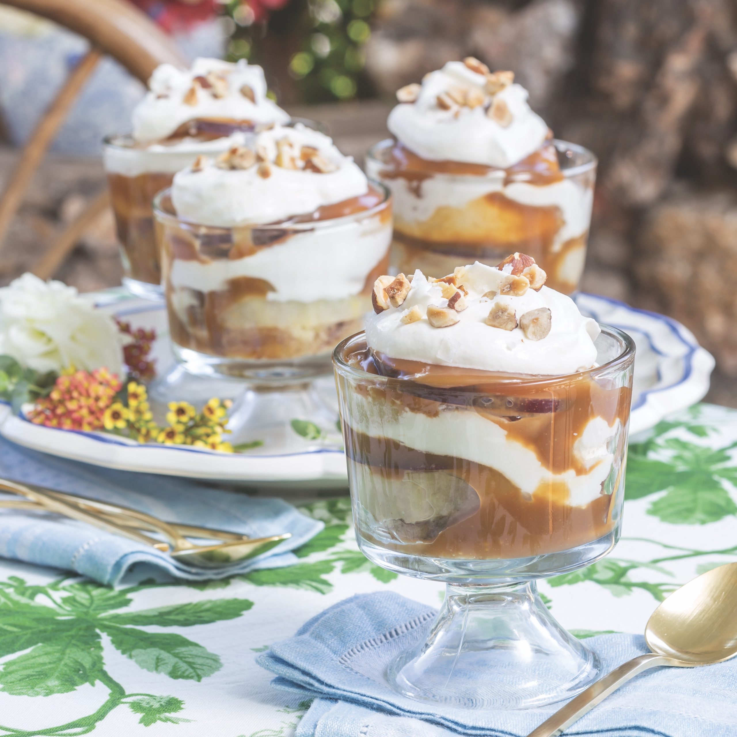 Pear & Plum Salted Caramel Trifles - Southern Lady Mag